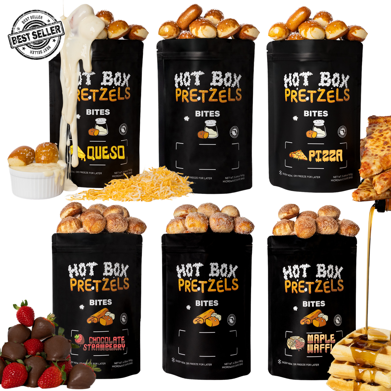 Hot Box Pretzel Bites Boxes