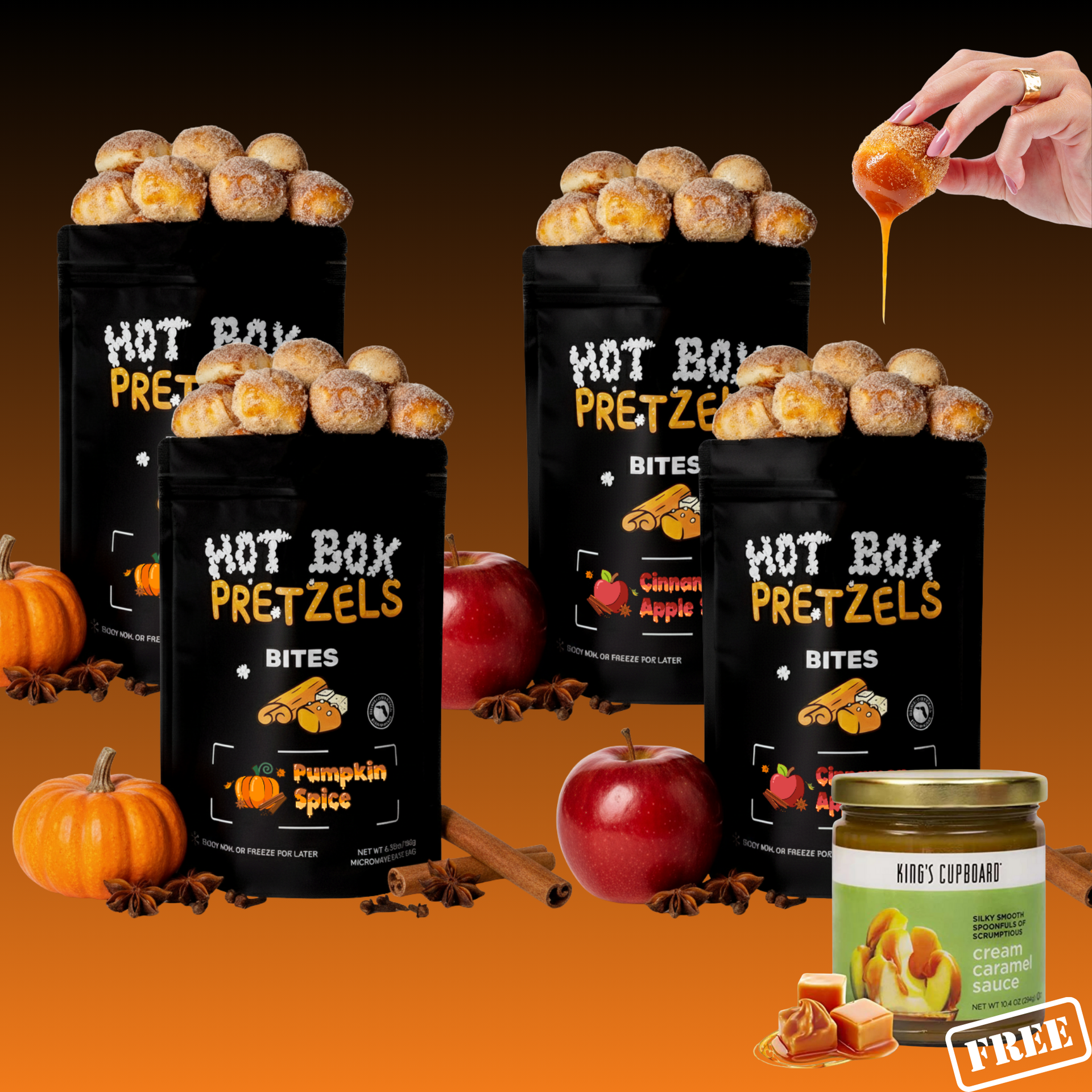 Hot Box Pretzel Bites Boxes